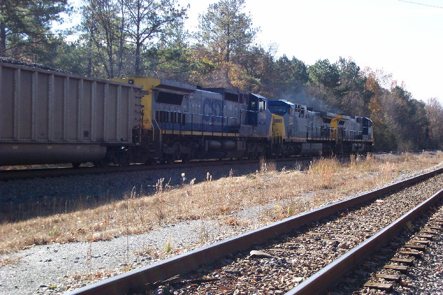 Southbound coal train
